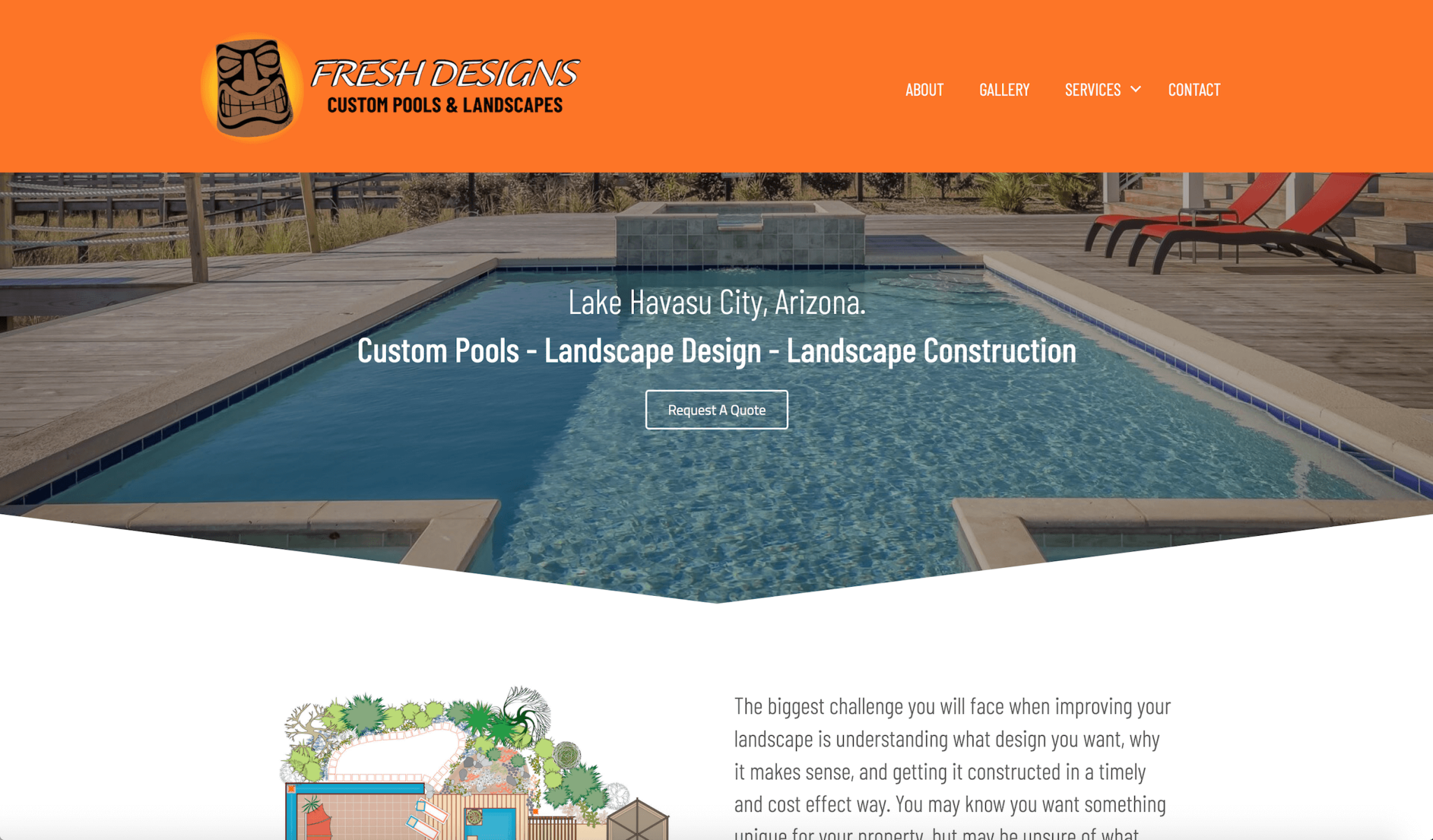 Website Design, Fresh Designs Pools - Genuine Web